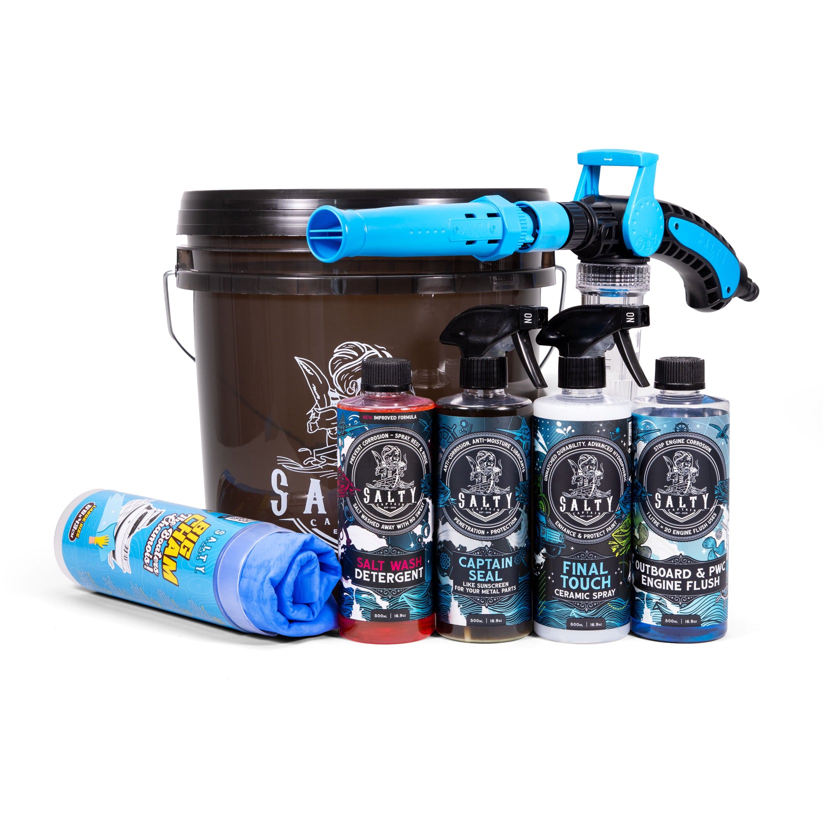 PWC Bucket Bundle | Salty Captain PWC Bucket Cleaning Kit